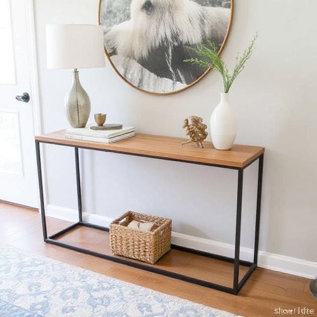 How to Build a Modern Metal Console Table (Step-by-Step Guide) - Iron ...